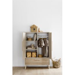 Kleiderschrank Paidi, B:95cm H:139cm T:41cm, beige, Spanplatte, Schr&auml;nke, "EEFJE in Beige mit Schublade und T&uuml;ren, verschiedene Ausf&uuml;hrungen", inkl.