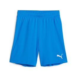 Puma Kinder Trainingsshorts "TEAMGOAL SHORTS JR", blau, Gr. 164, unifarben, Interlock, Obermaterial: 100% Polyester, Hosen, sportlicher Stil, f&uuml;r