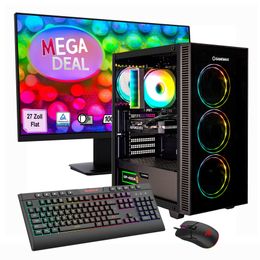 GAMEMAX Gaming-PC-Komplettsystem "MegaDeal Draco XD 2693 AMD Ryzen 5 5500 RTX 5060 16GB 1TB SSD", Microsoft Windows 11 Home (64 Bit), 16 GB RAM 1.000