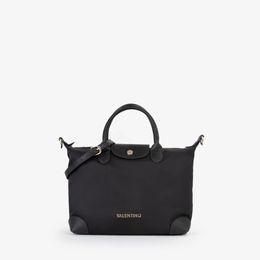 Valentino Handbags VALENTINO BAGS Damen Henkeltasche "JOLLY RE"schwarz, Lederimitat, Textil, Taschen, Damen Schultertasche, Umh&auml;ngetasche mit Logoschriftzug