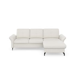 Ecksofa Home Affaire, B:258cm H:91cm T:165cm, grau, 92% Polyester 8% Polyamid, Wohnzimmer, Sofas, "Calando L-Form", wahlweise mit Bettfunktion,