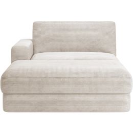 Recamiere Home Affaire, B:132cm H:87cm T:196cm, beige, 100% Polyester, Sofas, "Innovid", Modernes Modul-Polsterprogramm