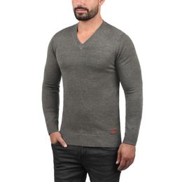 Blend Herren Strickpullover "BHLasse"zink mix, Basic, Gr. XXL, unifarben, Feinstrick, 50% Baumwolle, 50% Polyacryl, Pullover, Feinstrickpullover mit