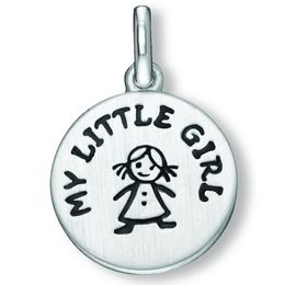 ONE ELEMENT M&auml;dchen Kettenanh&auml;nger "My Little Girl Anh&auml;nger aus 925 Silber &Oslash; 12,5 mm", Silber 925 (Sterlingsilber), silber, Silber 925