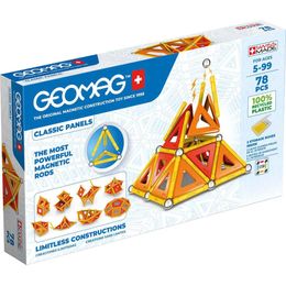 Geomag Kinder Magnetspielbausteine "Geomag Classic Panels, Recycled", orange, Spielbausteine, aus recyceltem Material; Made in Europe