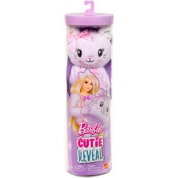Barbie Kinder Anziehpuppe "Barbie Cutie Reveal Sweet Bows - Lila K&auml;tzchen"bunt, Puppen