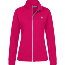 LPO Damen Trainingsjacke "Abby II", pink, Gr. 40, 60% Polyester; 40% Baumwolle, Jacken, glatt mit matter Struktur