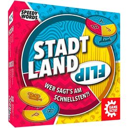 Game Factory Kinder Spiel "Stadt Land Flip", bunt, Spiele