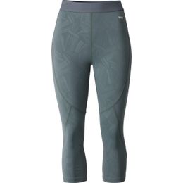 LPO Damen Shorts "Damen 3/4-Tights Xena"balsam gr&uuml;n, Gr. 34, 77% Polyester, 23% Elasthan, Hosen