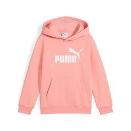 Puma Jungen Kapuzensweatshirt "ESS NO. 1 LOGO HOODIE FL PS", pink, Gr. 116, bedruckt, Fleece, Obermaterial: 66% Baumwolle, 34% Polyester,