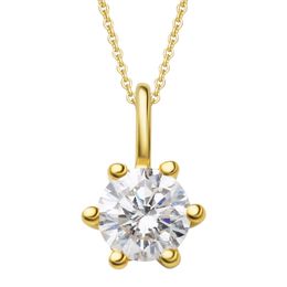 ONE ELEMENT Damen Kettenanh&auml;nger "0.15 ct Diamant Brillant Anh&auml;nger aus 585 Gelbgold", 0,15, Diamanten Gelbgold 585 Gold, gold, Diamanten, Gelbgold