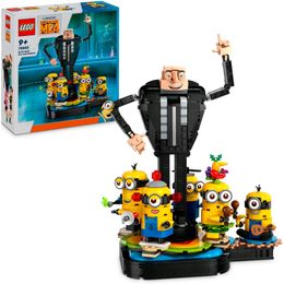 Lego Kinder Konstruktionsspielsteine "Gru und die Minions aus Lego Steinen (75582), Lego Despicable Me", bunt, Kunststoff, Spielbausteine, Made in