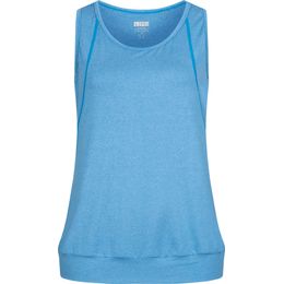 LPO Damen Funktionsshirt "NAKINA TOP WOMEN", blau, Gr. 36, 94% Polyester; 6% Elasthan, Shirts, Funktionsshirt mit V-Ausschnitt