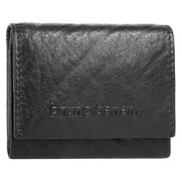 Bruno Banani Damen Geldb&ouml;rseschwarz, Leder, beschichtet, leicht gl&auml;nzend, Kleinlederwaren, echt Leder