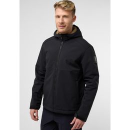 Jack Wolfskin Herren Softshelljacke "WINDLAND JKT M", schwarz, Gr. M, Hauptmaterial: 100% Polyester (recycled); Kontrast: 100% Polyester (recycled);