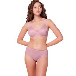 Triumph Damen Minimizer-BH "Essential Minimizer", Gr. 70, rosa, Obermaterial: 71% Polyamid, 29% Elasthan, gemustert, leicht gl&auml;nzend, unifarben, BHs,