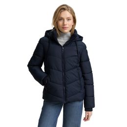 Tom Tailor Damen Steppjackesky captain blau, Gr. XXL, unifarben, Steppware, Obermaterial: 100% Polyester. Futter: 100% Polyester, Jacken, mit Kapuze