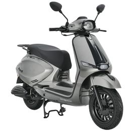 Alpha Motors Motorroller "Napoli 125 ccm 85 km/h EURO 5+ (mit/ohne Topcase)", ohne Topcase, 85 km/h, silber, Motorroller
