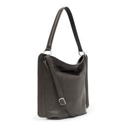 Gretchen Damen Henkeltasche "Lyra Shopper"grau, Leder, unifarben, Taschen, Mit zwei bequemen Riemen