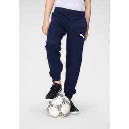 Puma Jungen Trainingshose "ACTIVE TRICOT PANTS CL B", blau, Gr. 164, unifarben, Piqu&eacute;, Obermaterial: 100% Polyester, Hosen, f&uuml;r Jugendliche,