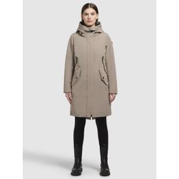 Khujo Damen Wintermantel "CHARLYN5", beige, Gr. S, unifarben, 100% Polyester, M&auml;ntel