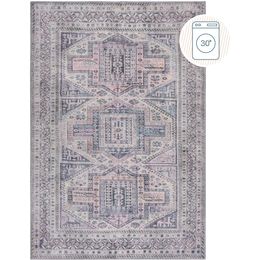 Teppich FLAIR RUGS, B:115cm H:4mm L:170cmrosa, Kunstfaser, Wohnzimmer, Teppiche, "Otis", Waschbarer Traditioneller Teppich