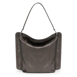 Gretchen Damen Henkeltasche "Lyra Shopper"grau, Leder, unifarben, Taschen, Mit zwei bequemen Riemen