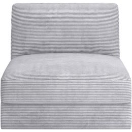 Sofa-Mittelelement Home Affaire, B:95cm H:87cm T:108cm, silber, 100% Polyester, Polsterelemente, "Innovid", Modernes Modul-Polsterprogramm
