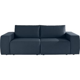Big-Sofa, B:242cm H:87cm T:89cm, blau, LOOKS by Wolfgang Joop, Sofas, "LooksII Breite 242cm, komfortabel und bequem, viel Platz", geradlinig und