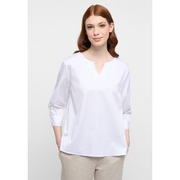 Eterna Damen Schlupfbluse "LOOSE FIT"wei&szlig;, Gr. 40, 95% Baumwolle, 5% Elasthan, Blusen, EASY IRON (b&uuml;gelleicht)