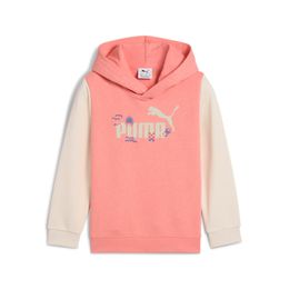 Puma M&auml;dchen Kapuzensweatshirt "SANDY ADVENTURES HOODIE TR PS", pink, Gr. 116, colorblocking, Sweatware, Obermaterial: 68% Baumwolle, 32% Polyester,