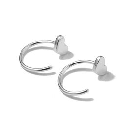 Firetti Damen Paar Ohrhaken "Schmuck Geschenk Silber 925 Ohrschmuck Ohrringe Herz", Silber 925 (Sterlingsilber)silberfarben, Silber 925