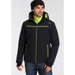 CMP Herren Skijacke, schwarz, Gr. 56, Web, Obermaterial: 100% Polyester. Futter: 100% Polyester. Wattierung: 100% Polyester, Jacken, mit Kapuze, mit
