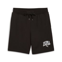 Puma Herren Trainingsshorts "CLASS SHORTS 8" TR", schwarz, Gr. XL, bedruckt, Sweatware, Obermaterial: 68% Baumwolle, 32% Polyester, Hosen, mit