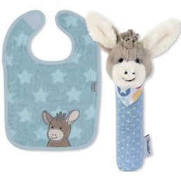 Sterntaler Kinder Greifling "Emmi", blau, Baumwolle, Polyester, B:20cm H:24cm L:5cm, Greifspielzeug