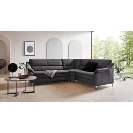 Ecksofa Home Affaire, B:260cm H:90cm T:230cm, grau, Luxus-Microfaser ALTARA NUBUCK (100% Polyester);Luxus-Microfaser weich (90% Polyester, 10%