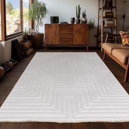 Teppich, B:140cm H:12mm L:200cm, beige, Ayyildiz Teppiche, Polypropylen, Wohnzimmer, Teppiche, "SAHARA 1111", L&auml;ufer / Pflegeleicht / Strapazierf&auml;hig