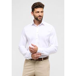 Eterna Herren Langarmhemd "MODERN FIT", wei&szlig;, Gr. 46, Twill, 4% Elasthan, 26% Polyamid, 70% Lyocell, Hemden, EASY IRON (b&uuml;gelleicht)