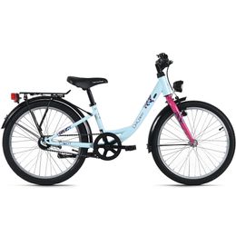 Dacapo Kinderfahrrad "20" Cindy Blau 1 Gang RH 27 cm mit Beleuchtung - Ab 6 Jahre", 27cm, 20 Zoll (50,80cm) hinten: 20 Zoll (50,80cm)blau, rosa,