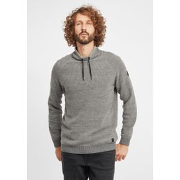 Blend Herren Strickpullover "BHComulco"pewter mix, Gr. S, unifarben, Grobstrick, 100% Baumwolle, Pullover, Strickpullover aus Grobstrick mit