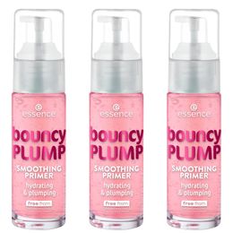 Essence Damen Primer "bouncy PLUMP SMOOTHING PRIMER", 90ml, rosa, Teint-Kosmetika, 3-tlg., Mousse, grundierend, gl&auml;ttend, frischer Duft