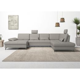 Wohnlandschaft OTTO HOME, B:363cm H:89cm T:223cm, grau, Luxus-Microfaser (90% Polyester, 10% Polyamid);Samtoptik (100% Polyester), Sofas, "Costello