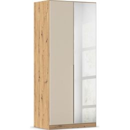 Dreht&uuml;renschrank OTTO HOME, B:91cm H:210cm T:54cm, braun, Holzwerkstoff, Schr&auml;nke, "Kleiderschrank Schrank Garderobe AGORDO mit Dekor- oder
