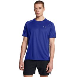 Under Armour Herren Trainingsshirt "UA TECH 2.0 SS TEE", blau, Gr. XL, Jersey, Obermaterial: 100% Polyester, Shirts, optimierte Passform, schnell