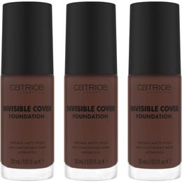Catrice Damen Foundation "Invisible Cover Foundation", 90ml, braun, Teint-Kosmetika, mit langanhaltendem Finish