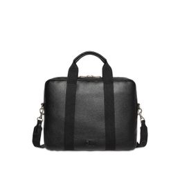 Calvin Klein Damen Laptoptasche "WEBBING STRAP LAPTOP BAG"schwarz, Lederimitat, unifarben, Taschen, Unisex Gesch&auml;ftstasche, Computertasche mit