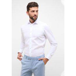 Eterna Herren Langarmhemd "SLIM FIT"wei&szlig;, Gr. 44, Popeline, 100% Baumwolle, Hemden, NON IRON (b&uuml;gelfrei)