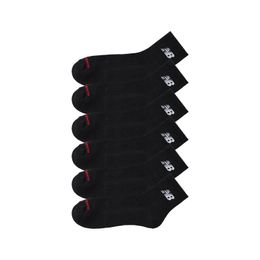 New Balance Herren Sportsocken "EVERYDAY ANKLE 6 PAIRS", Gr. Sschwarz, Obermaterial: 100% Baumwolle, Socken, f&uuml;r Erwachsene, sportlicher Stil, Set