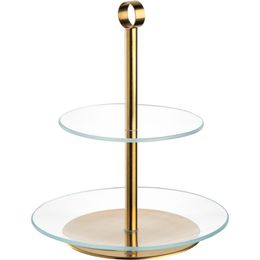 Leonardo Etagere "CENA, 2 stufig", &Oslash; 20,8cm, transparent, Servierplatten, ideal f&uuml;r Snacks, Desserts oder kleine Leckereien