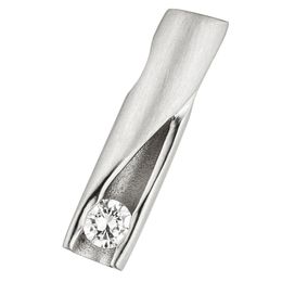 Jobo Damen Kettenanh&auml;nger "Anh&auml;nger Platinanh&auml;nger 17 mm lang", SI = kleine Einschl&uuml;sse, Diamanten Platin 950platin 950, Diamanten, Platin 950,